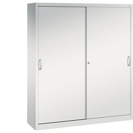 C+P ACURADO Schiebetürenschrank, 8 Fachböden, HxBxT 1950 x 1600 x 400 mm, lichtgrau