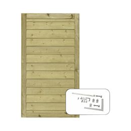 PLUS Klink Einzeltür inkl. Beschläge, Holz, BxH 1000 x 1630 mm, natur kaiserkraft