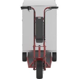 Elektro Transportroller XXL PRO, 5 R&auml;der, mit Box, rot kaiserkraft