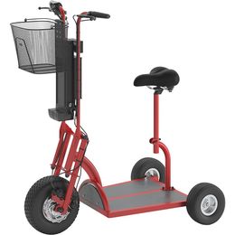 Elektro Transportroller PRO, 800 W, mit Korb vorne, rot kaiserkraft
