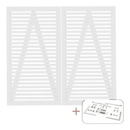 Tokyo Doppeltor inkl. Beschläge, Holz, BxH 2000 x 1800 mm, weiß kaiserkraft
