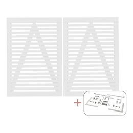 Tokyo Doppeltor inkl. Beschläge, Holz, BxH 2000 x 1400 mm, weiß kaiserkraft