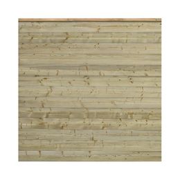 PLUS Plank Profilzaun, Holz, BxH 1740 x 1660 mm, natur kaiserkraft