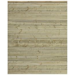 PLUS Plank Profilzaun, Holz, BxH 1740 x 2030 mm, natur kaiserkraft