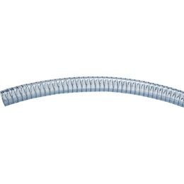 Jessberger PVC-Schlauch, klar mit Stahlspirale, 5 bar, pro lfd. m, 1/2'', Innen-&Oslash; 13 mm