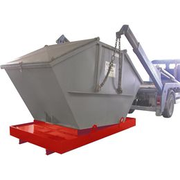 eurokraft pro Auffangwanne für Absetzcontainer, für Absetzcontainer, Auffangvolumen 850 l, rot