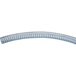 Jessberger PVC-Schlauch, klar mit Stahlspirale, 5 bar, pro lfd. m, 1'', Innen-&Oslash; 25 mm