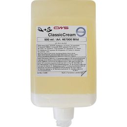 CWS Seifencreme Classic Cream, VE 12 Flaschen à 0,5 l, mild mit blumigem Duft