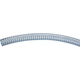 Jessberger PVC-Schlauch, klar mit Stahlspirale, 5 bar, pro lfd. m, 1 1/2'', Innen-&Oslash; 38 mm