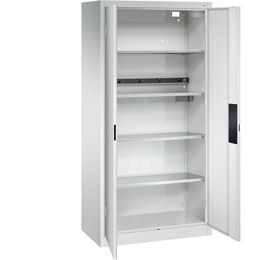 C+P Akku-Ladeschrank BASIC, mit Vollblecht&uuml;ren, lichtgrau
