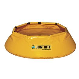Justrite Notfall-Faltwanne POP-UP, Vinyl-Spezialplane mit Schaumstoffring, Auffangvolumen 568 l