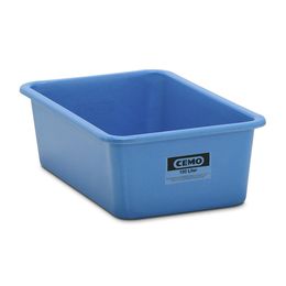 CEMO Großbehälter aus GfK, Inhalt 100 l, LxBxH 872 x 571 x 284 mm, blau