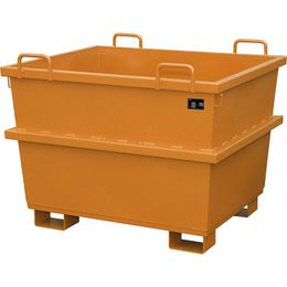 eurokraft pro Universalcontainer, Volumen 0,75 m³, gelborange