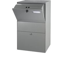 Briefkasten XXL, BxHxT 390 x 650 x 315 mm, graualuminium RAL 9007 kaiserkraft