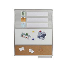 EICHNER Mehrzwecktafel, universell, Breite 705 mm, Einsteck-, Whiteboard- und Pinnwandtafel