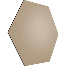 Chameleon Design-Pinnwand sechseckig, Kork, BxH 600 x 600 mm, beige