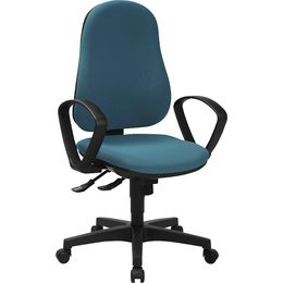 Topstar B&uuml;rostuhl SUPPORT SY, mit Armlehnen, Synchronmechanik, petrol dunkel