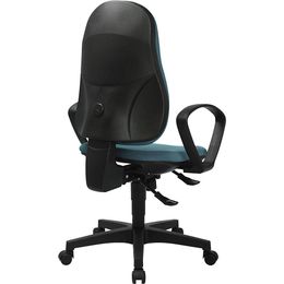 Topstar B&uuml;rostuhl SUPPORT SY, mit Armlehnen, Synchronmechanik, petrol dunkel