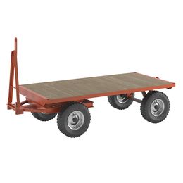 Schlepperanh&auml;nger, 2-Rad-Drehschemel-Lenkung, Tragf&auml;higkeit 5 t, Ladefl&auml;che 2,5 x 1,25 m, Luftreifen kaiserkraft