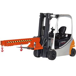 eurokraft pro Teleskoplader, teleskopierbar, Tragf&auml;higkeit 650 - 3000 kg, orange lackiert