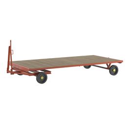 Schlepperanh&auml;nger, 2-Rad-Drehschemel-Lenkung, Tragf&auml;higkeit 2 t, Ladefl&auml;che 4,0 x 2,0 m, Vollgummireifen kaiserkraft