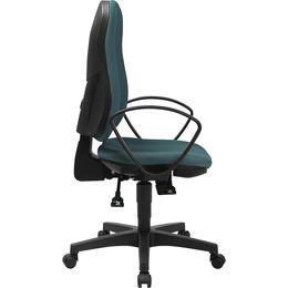 Topstar B&uuml;rostuhl SUPPORT SY, mit Armlehnen, Synchronmechanik, petrol hell