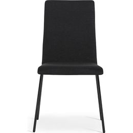 Schalenstuhl Elin, stapelbar, VE 4 Stk, schwarz/schwarz kaiserkraft