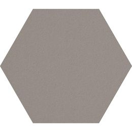Chameleon Design-Pinnwand sechseckig, Kork, BxH 600 x 600 mm, grau-blau