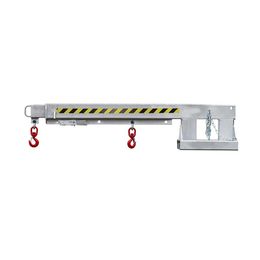 eurokraft pro Teleskoplader, teleskopierbar, Tragf&auml;higkeit 650 - 3000 kg, verzinkt