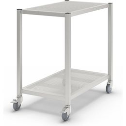 Reinraum-Transportwagen, aus Edelstahl, 2 Etagen, L&auml;nge 1000 mm kaiserkraft
