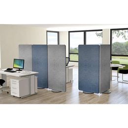 Stellwand, drehbar, HxBxT 1700 x 800 x 400 mm, blau kaiserkraft
