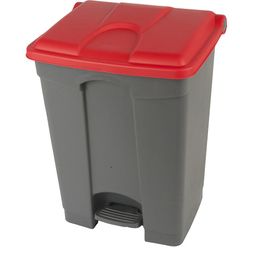 Probbax Treteimer, Volumen 70 l, BxHxT 505 x 675 x 415 mm, grau, Deckel rot