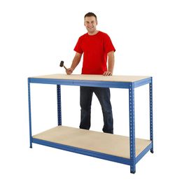 Arbeitstisch, mit 2 Etagen, Breite 1400 mm kaiserkraft