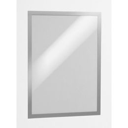 Durable DURAFRAME&reg; Info-Rahmen, selbstklebend, magnetisch, f&uuml;r DIN A3, Rahmen silber, VE 6 Stk