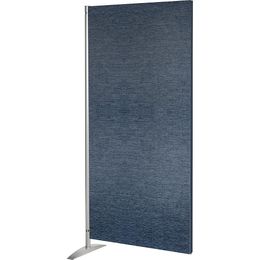 Stellwandsystem, HxBxT 1750 x 800 x 450 mm, Textil-Element, blau kaiserkraft