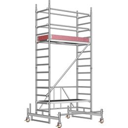 Layher Alu-Klappger&uuml;st ZIFA, Plattform 1,80 x 0,75 m, Ger&uuml;sth&ouml;he 3,98 m