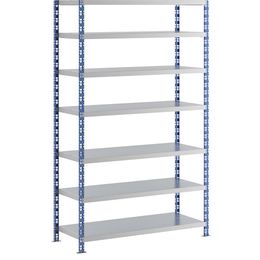 eurokraft basic Großfach-Steckregal, T 600 mm, mit Stahlblechböden, Grundregal, HxB 2522 x 1550 mm
