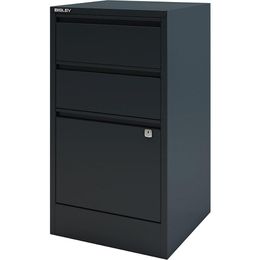 Bisley H&auml;ngeregistraturschrank HomeFiler, 2 Schubladen, 1 H&auml;ngeregistratur, anthrazitgrau