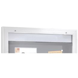 Schriftleiste f&uuml;r Schaukasten, Acryl wei&szlig;, H&ouml;he 100 mm, unbeschriftet kaiserkraft
