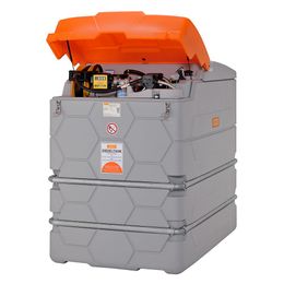 CEMO CUBE-Dieseltank, Outdoor Premium, Volumen 2500 l, mit Elektropumpe 72 l/min