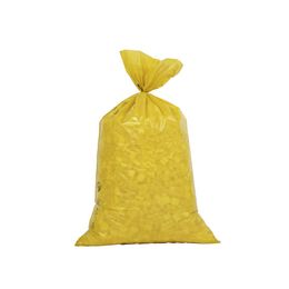 Abfalls&auml;cke, LDPE, 70 l, 60 &micro;m, BxH 575 x 1000 mm, VE 250 Stk, gelb kaiserkraft