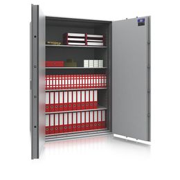 Feuergesch&uuml;tzter Sicherheitsschrank, VDS Klasse I, VDMA B, Grad S2 nach EN 14450, S 60 P, HxBxT 1884 x 1282 x 559 mm kaiserkraft
