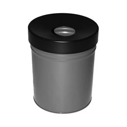 Abfallbeh&auml;lter, selbstl&ouml;schend, Volumen 30 l, Hx&Oslash; 415 x 344 mm, graphit kaiserkraft