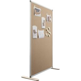 SMIT VISUAL Trennwand NATURAL, BxT 1250 x 500 mm, mit Wabenkarton, H&ouml;he 1450 mm