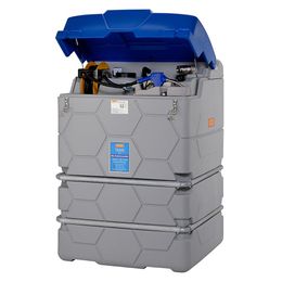 CEMO CUBE-Tank f&uuml;r AUS 32 (AdBlue&reg;), Outdoor Premium, mit Klappdeckel, H&ouml;he 1800 mm, Volumen 2500 l