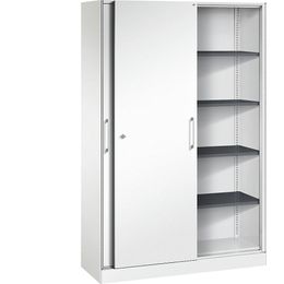 C+P Schiebet&uuml;renschrank ASISTO, H&ouml;he 1980 mm, Breite 1200 mm, verkehrswei&szlig;/verkehrswei&szlig;