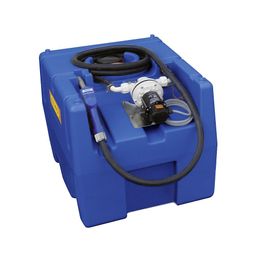 CEMO Tankanlage für AUS 32 (AdBlue®), Volumen 200 l, mit Automatik-Zapfventil, Elektropumpe 24 V, Breite 600 mm