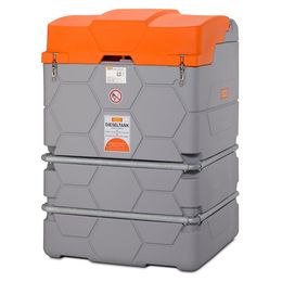 CEMO CUBE-Dieseltank, Outdoor Premium, Volumen 1500 l, mit Elektropumpe 56 l/min