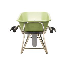 Matador Profi-Max Plus Schubkarre, aus Aluminium, 90 Liter, HDPE-Mulde gr&uuml;n, pannensichere Bereifung
