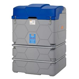 CEMO CUBE-Tank f&uuml;r AUS 32 (AdBlue&reg;), Outdoor Basic, mit Klappdeckel, H&ouml;he 1800 mm, Volumen 1500 l